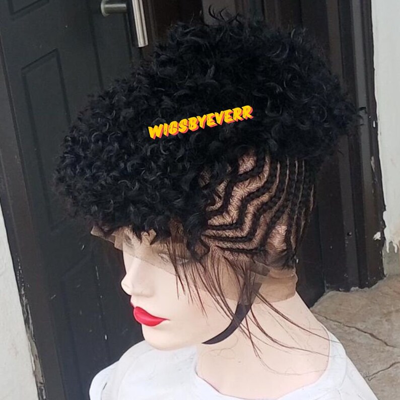 Braids WIG , Pick and Drop Corn Row Wig , Human Hair Braided Wig. - Etsy