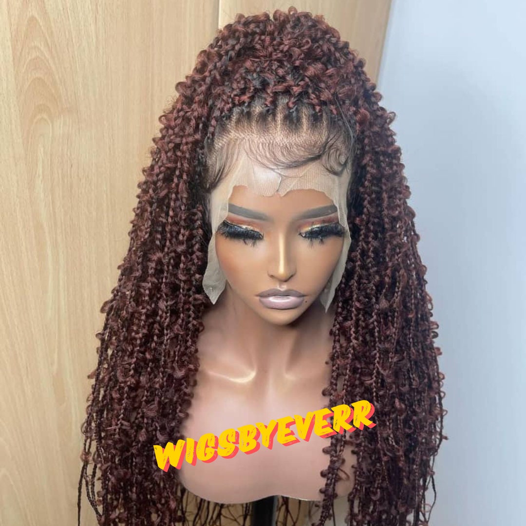 Butterfly Locs Braided Wig: Full Lace, Color 30, Protective Style. - Etsy