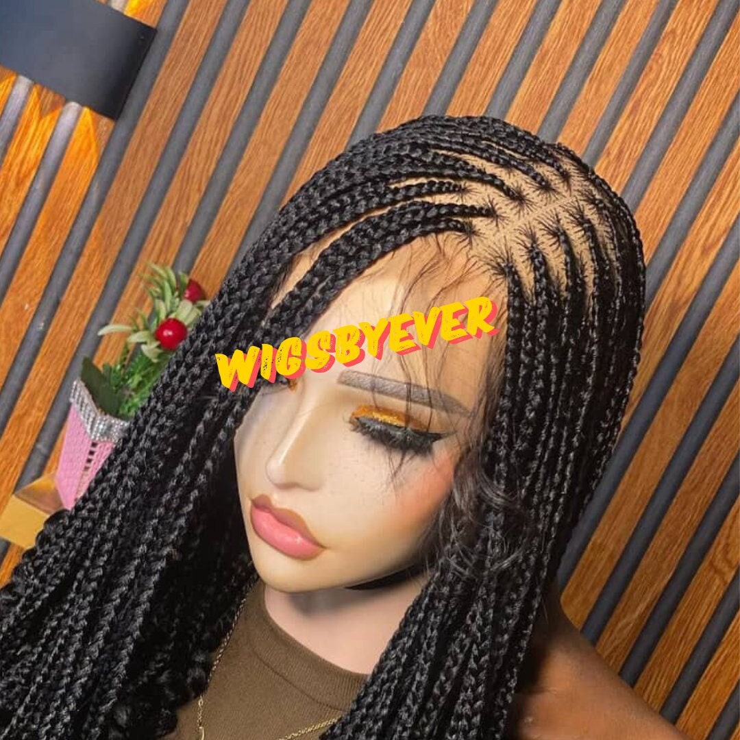 Braided Wig. Corn Row Braids Wig for Black Women.gift for Women ...