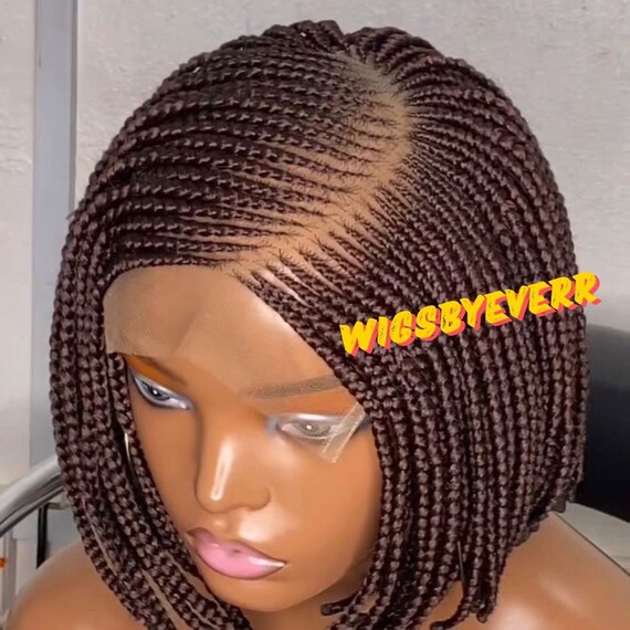 6by6 closure bob marley wig handmade braids wigs for black women african hair wigs short braied wig