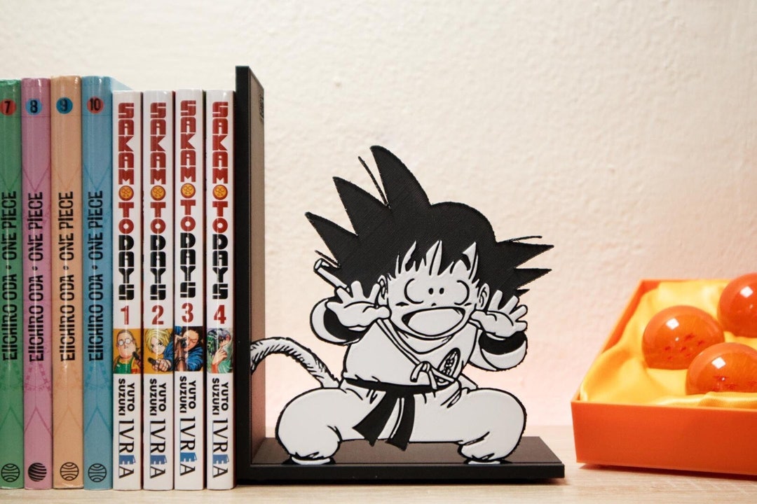 Son Goku Bookends as a Small Dragon Ball Decor Dragon Ball Gift Anime ...