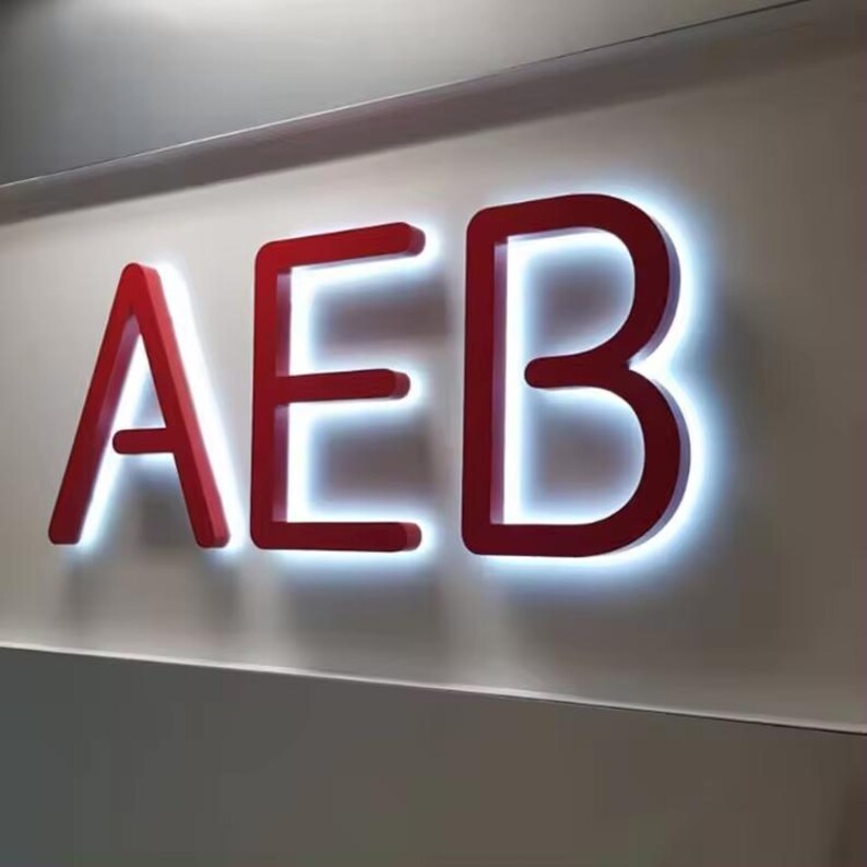 Custom Backlit Sign, Custom Outdoor Logo ,3d Aluminium Light Sign ...