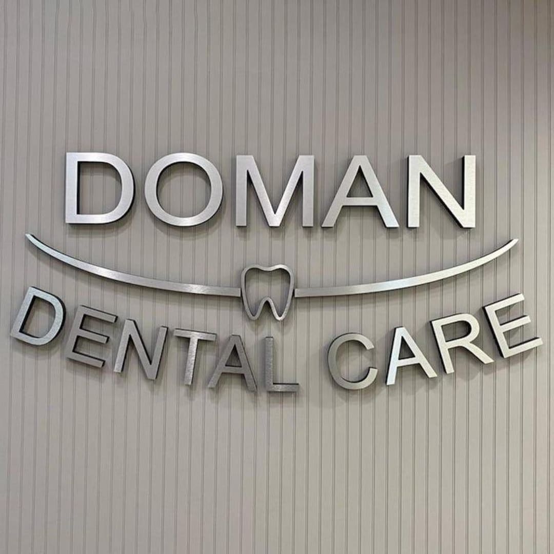 Dental Clinic Sign 3D Studio Sign Reception Signs Business Logo Sign ...