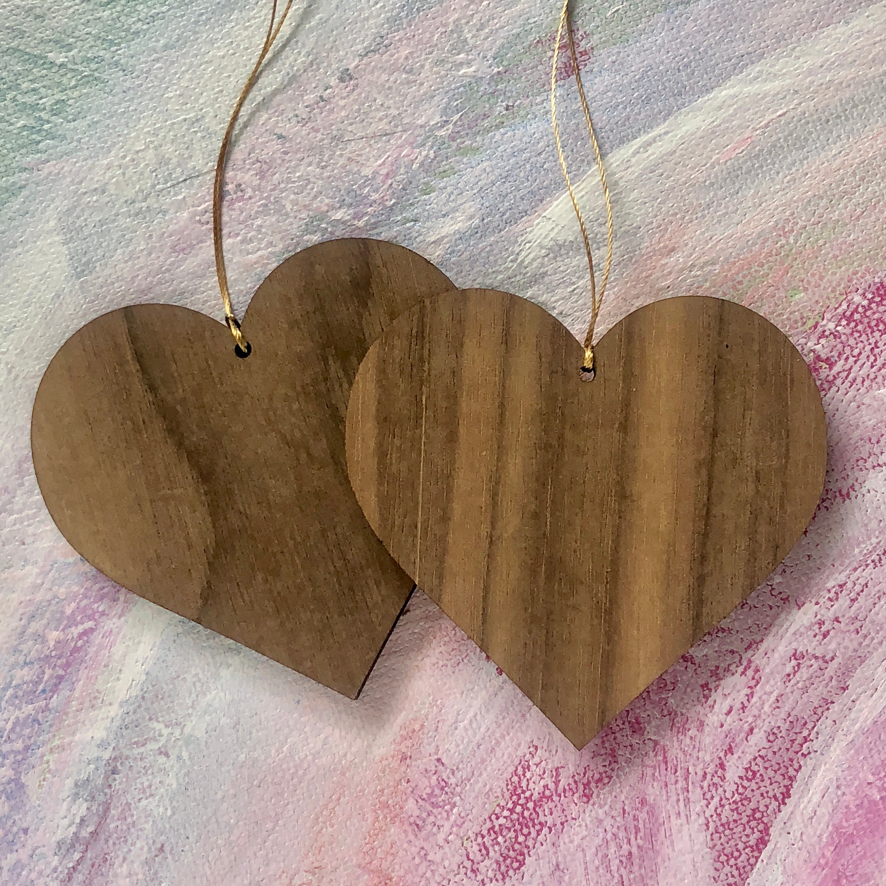 Wood Heart Ornament - Etsy