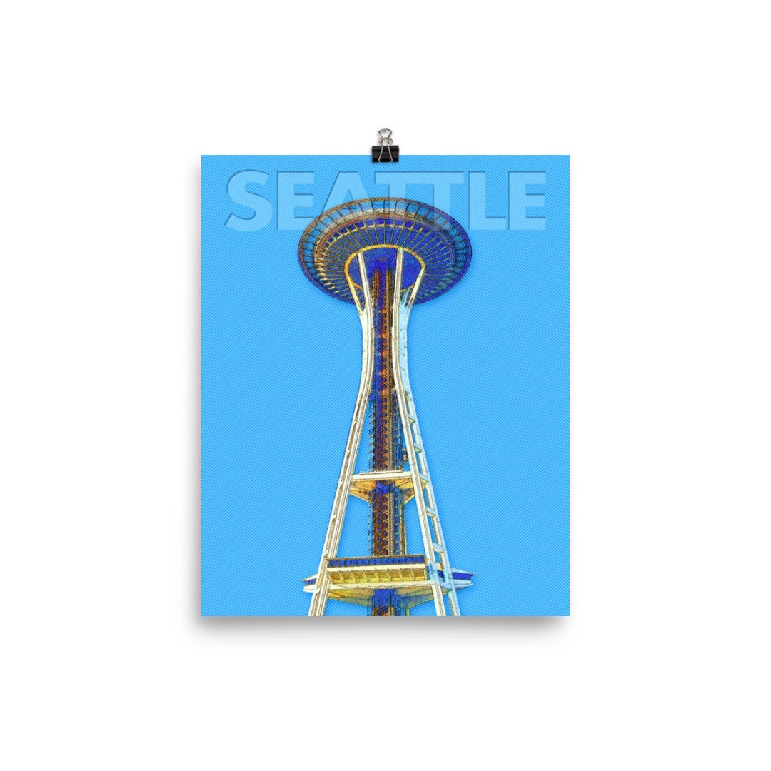 Seattle Space Needle Poster - Etsy