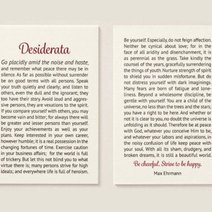 6 Desiderata Pocket Cards | Desiderata Wallet Cards | Desiderata Cards ...