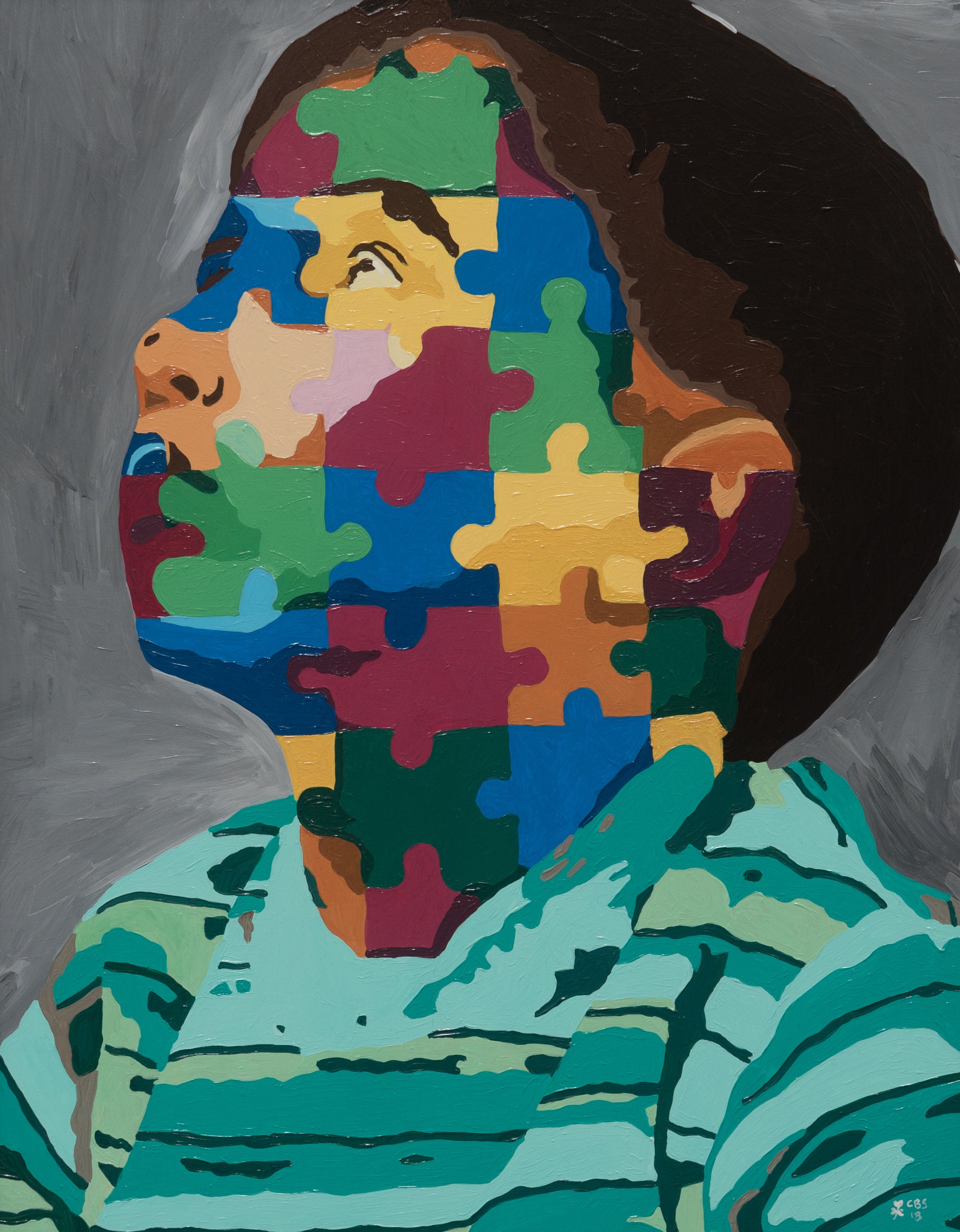 Original Acrylic Portrait Autism Awareness Painting so Much More - Etsy