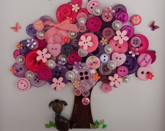 Tree Button Box Frame - Etsy UK
