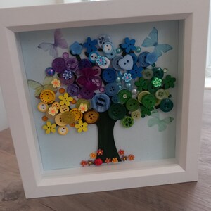 Tree Button Box Frame - Etsy UK
