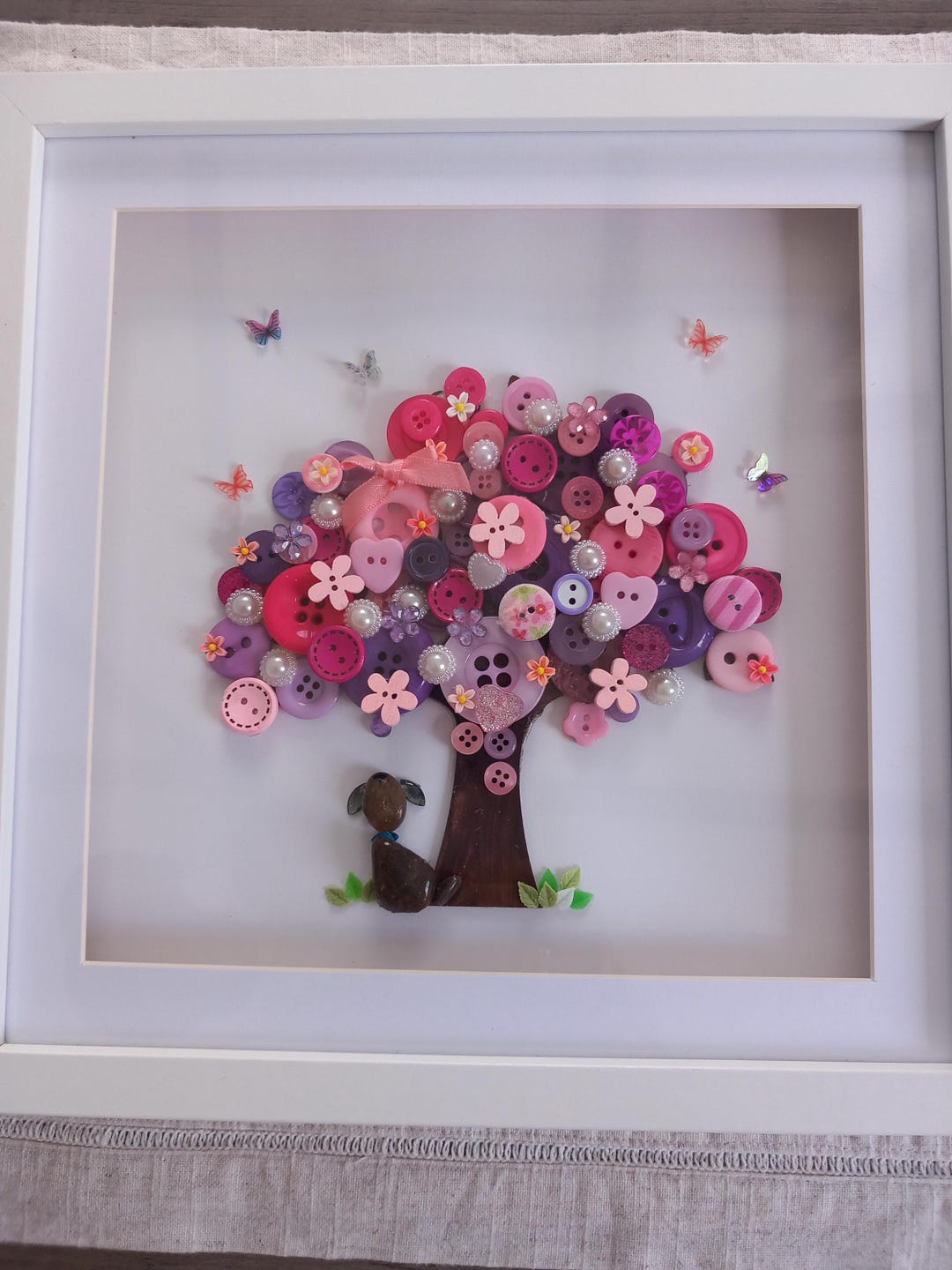 Tree Button Box Frame - Etsy