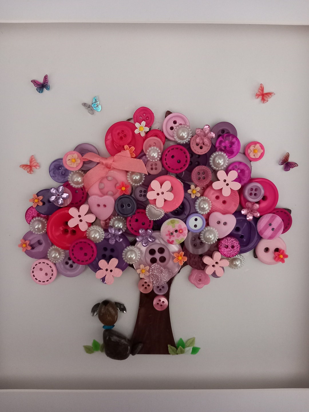 Tree Button Box Frame - Etsy