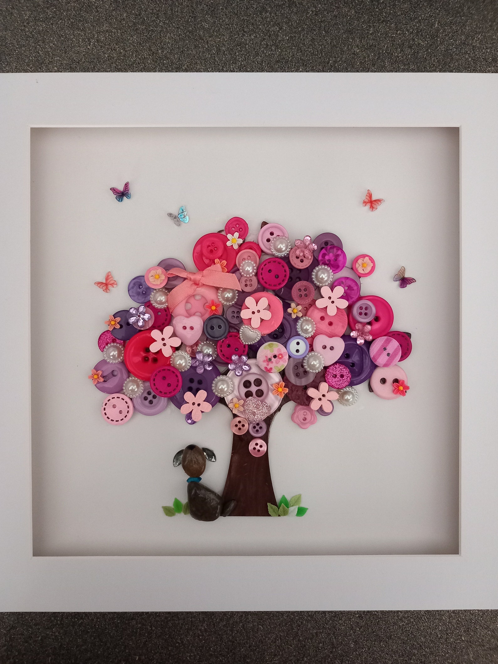 Tree Button Box Frame - Etsy UK