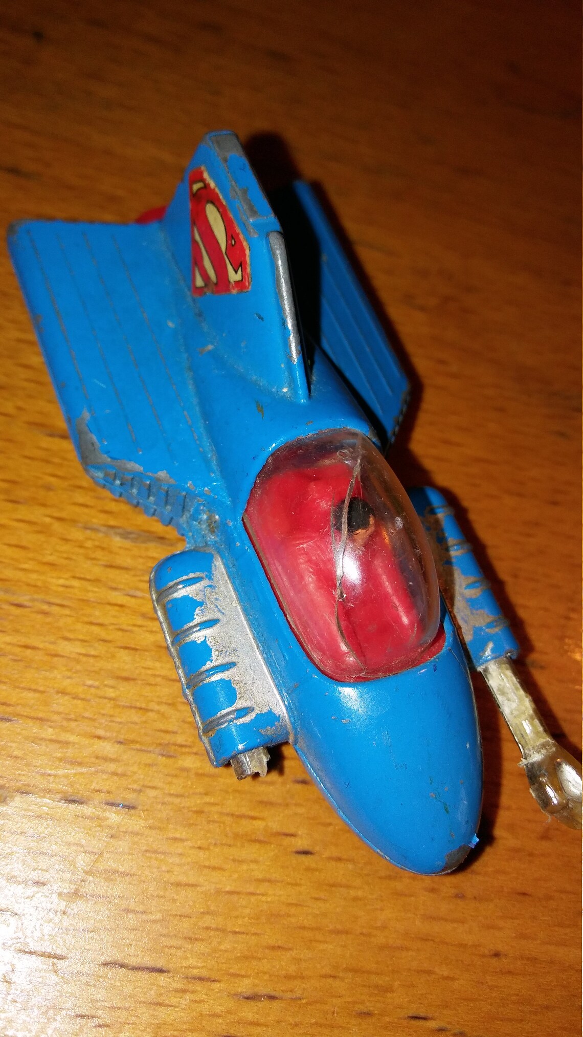 Vintage Corgi Loose Superman Spaceship Blue Carrier Diecast Car '70s Gt ...