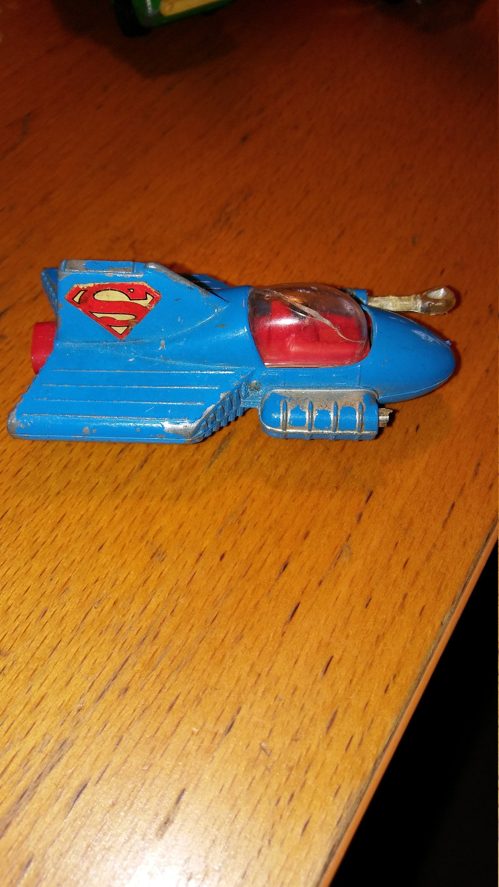 Vintage Corgi Loose Superman Spaceship Blue Carrier Diecast Car '70s Gt ...