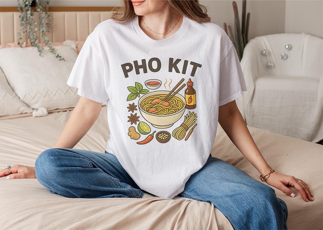 Pho Kit Shirt | Funny Vietnamese Pho Kitchen Tee | Pun Joke Noodle Soup ...