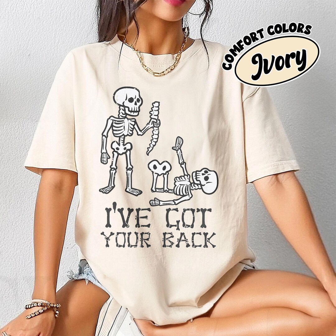Halloween Skeletons I've Got Your Back Costume Men Women Kids T-shirt ...
