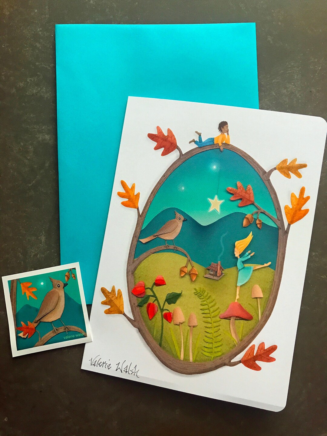 Fall Dreams Greeting Card |handmade Paper Sculpture Inspired by ...