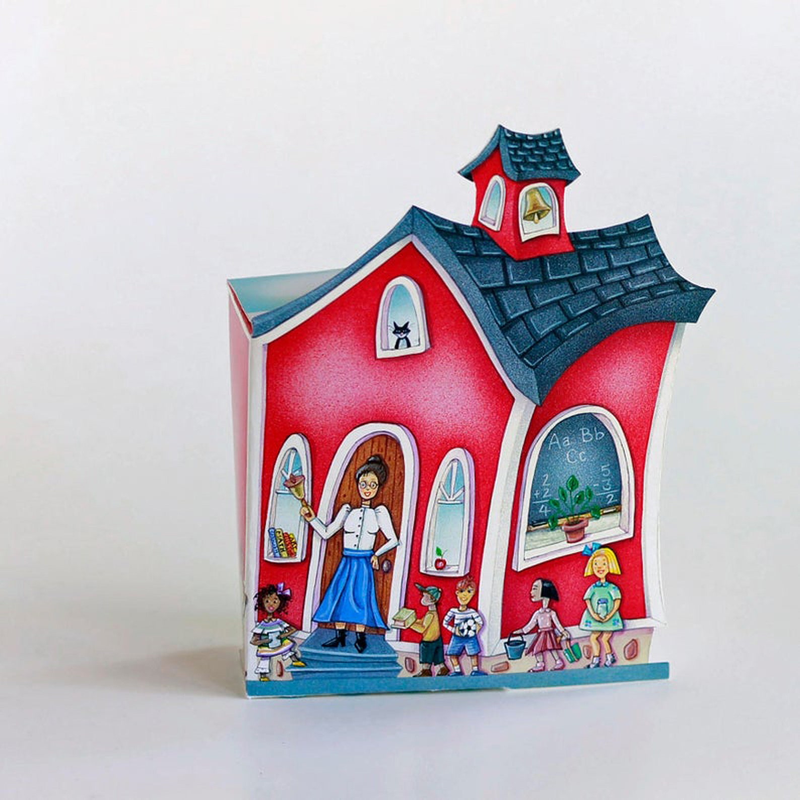 Red SCHOOL House CANDY BOX Teacher Appreciation Gift School House ...