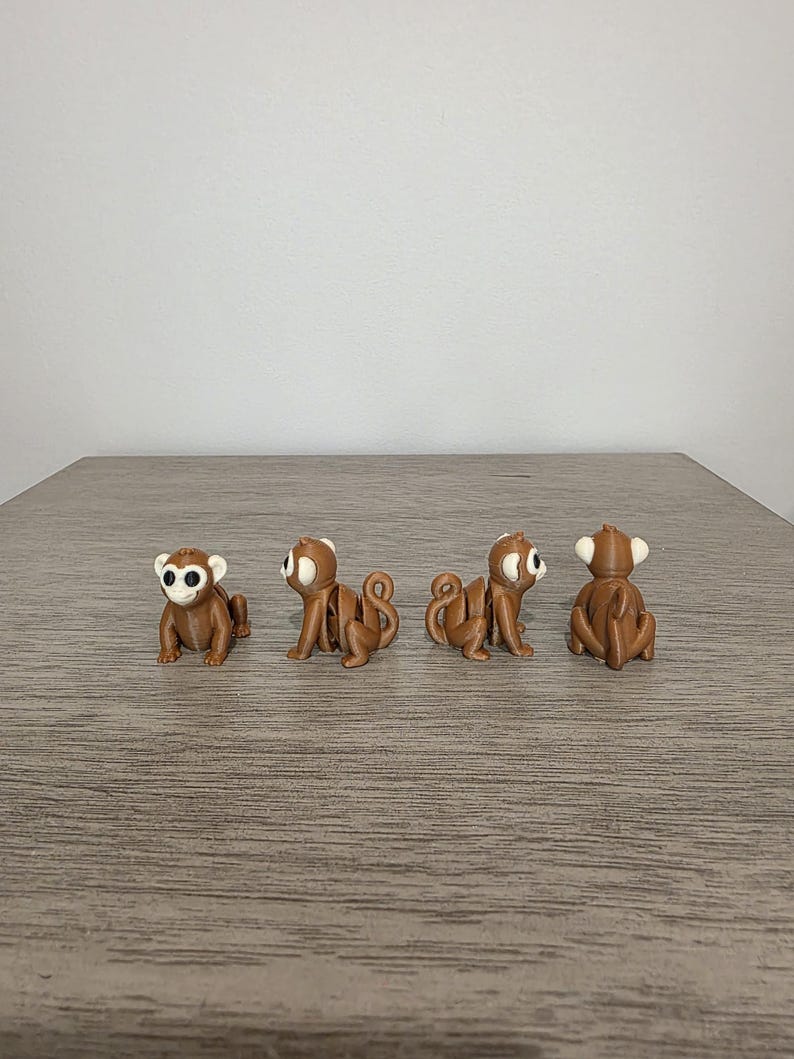 Mini Articulated Monkey - Etsy