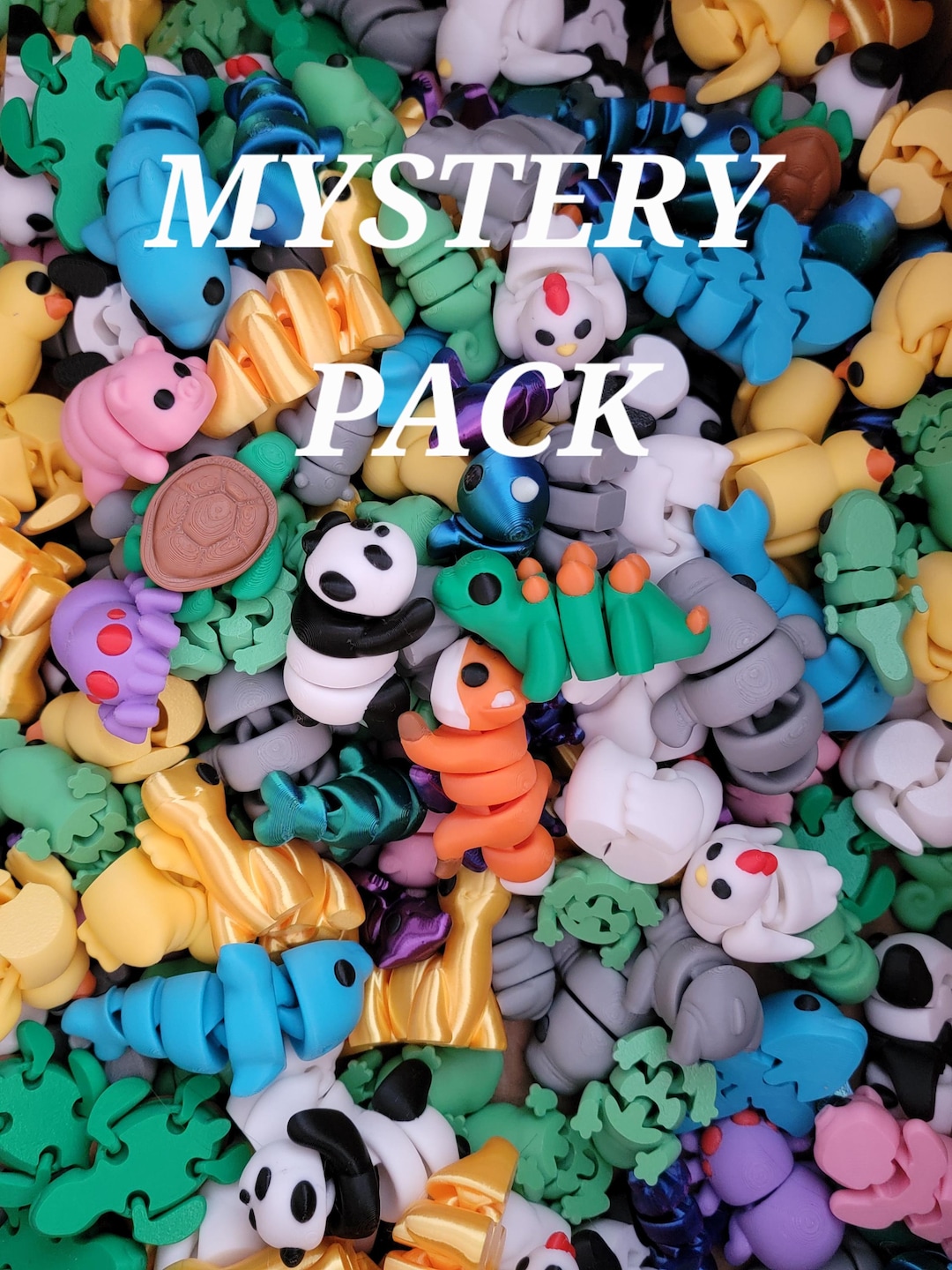 3D Printed Wigglitz Mystery Pack Articulating Mini Fidget Animals ZOU3D ...