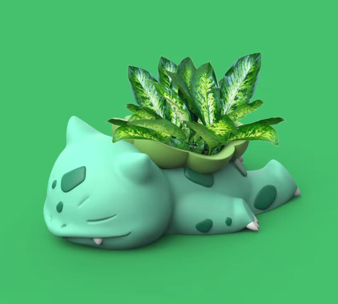 Bulbasaur Pokemon Minimalist Planter - DIY Paint Project & Home Decor ...