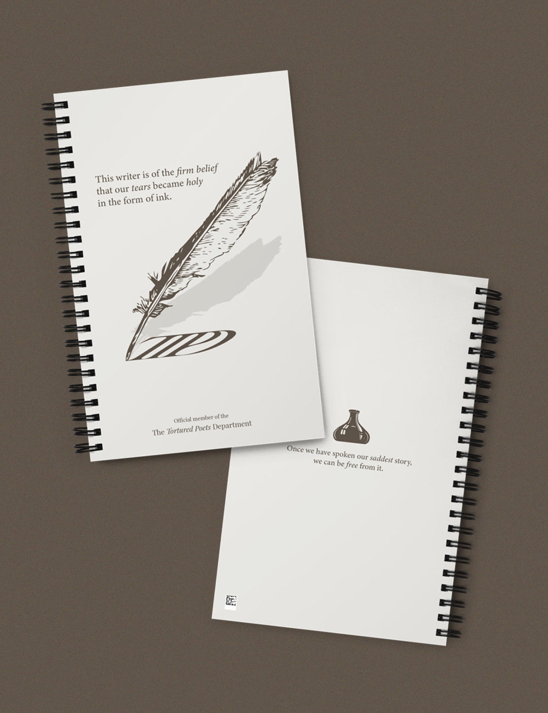 TTPD Tortured Poets Department Spiral Notebook Journal Diary Stationery ...