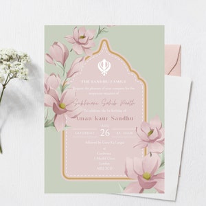 Sukhmani Sahib Paath Invitation | Digital | Editable | Instant Download ...