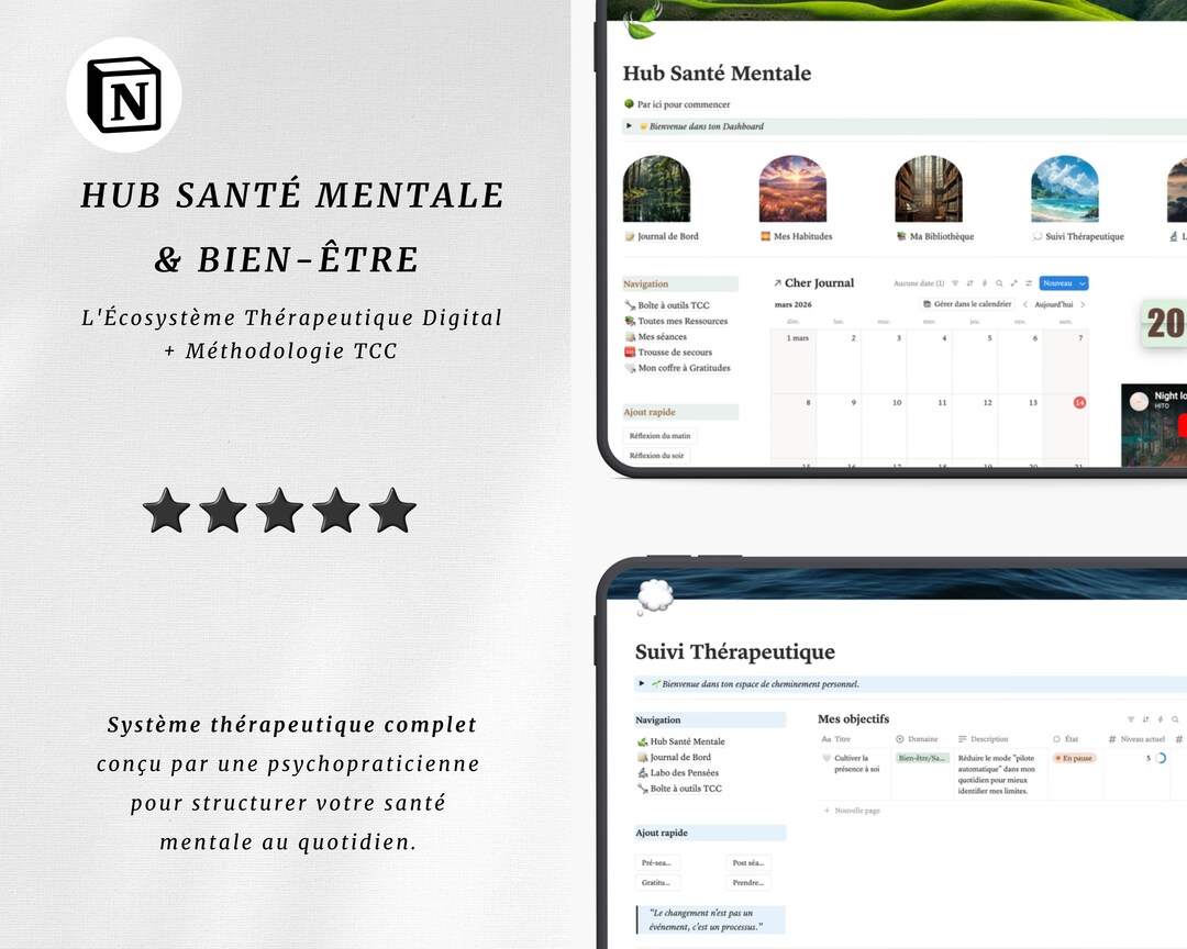Notion Mental Health & Wellness Hub | Comprehensive Therapeutic System ...