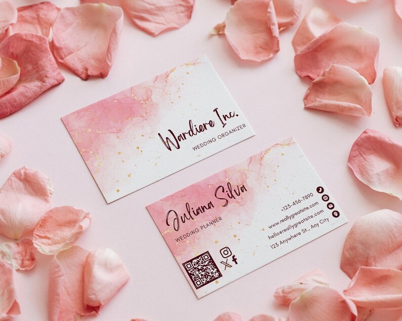 Wedding Planner Business Card, Wedding Organizer Business Card ...