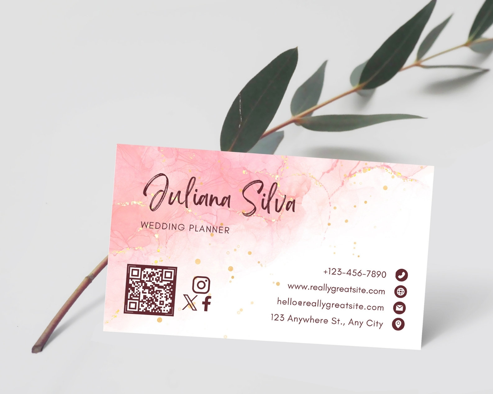 Wedding Planner Business Card, Wedding Organizer Business Card ...