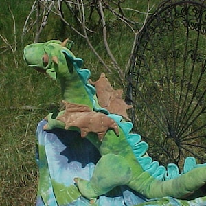 53 Inch Waldorf Dragon Made of Hand Dyed Cotton Velour Semi Custom - Etsy