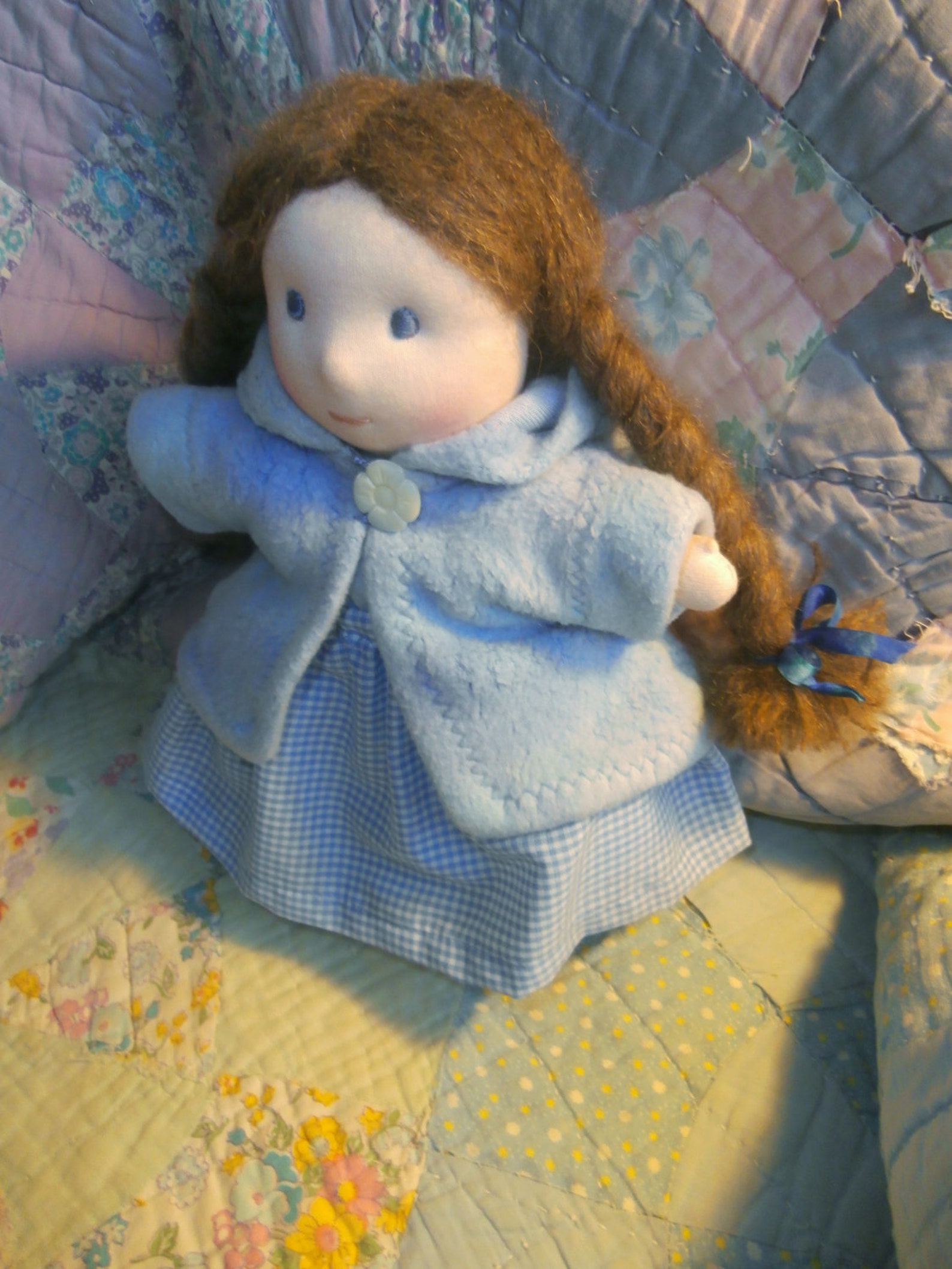 First Doll Little Red (or Pink) Riding Hood, Waldorf Doll, Custom Order ...
