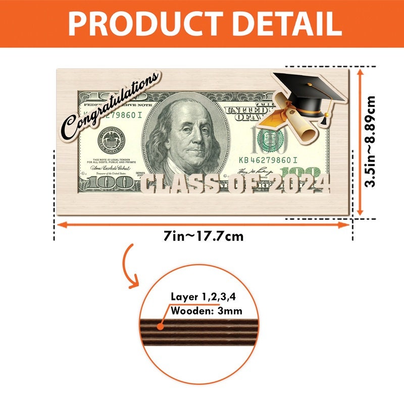 Graduation Money Holder, Personalized Wood Money Holder ...