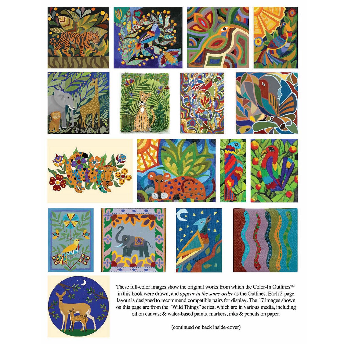 Digital Printable Download Wild Things Coloring Book Kaleidoscope E ...