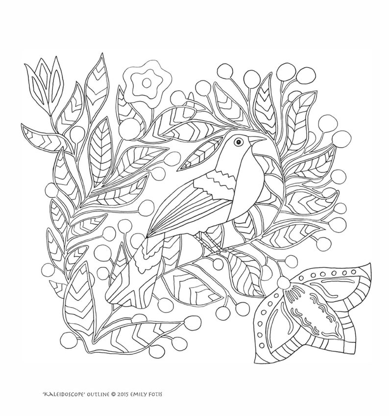 Digital Printable Download Wild Things Coloring Book Kaleidoscope E ...