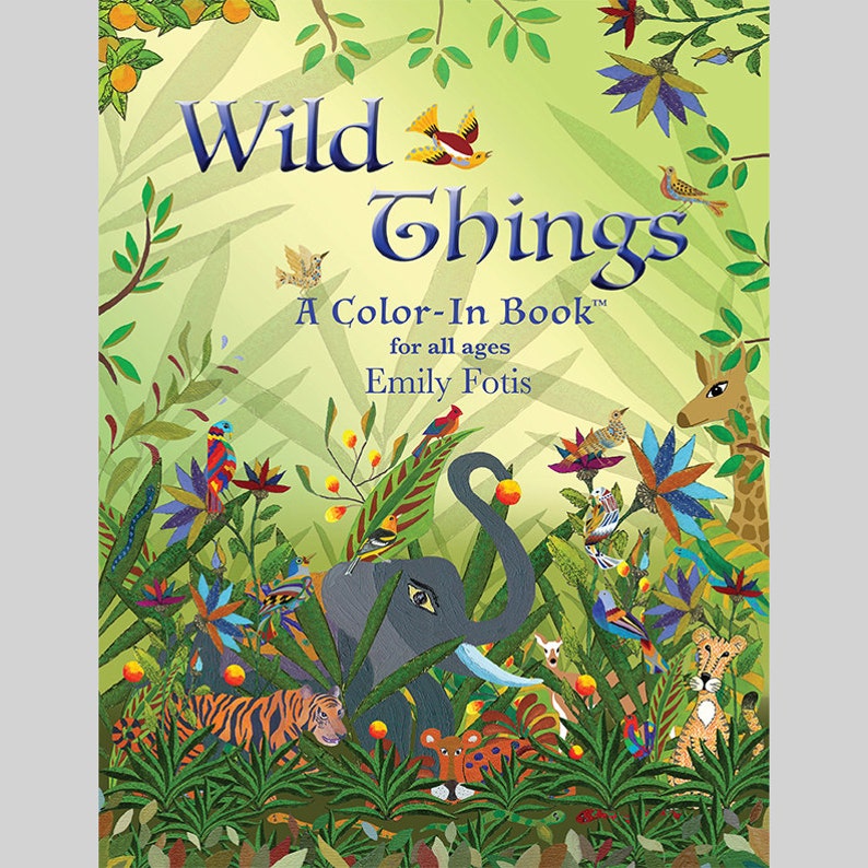 Folk Art Birds and Flowers Coloring Book (PDF) - Etsy