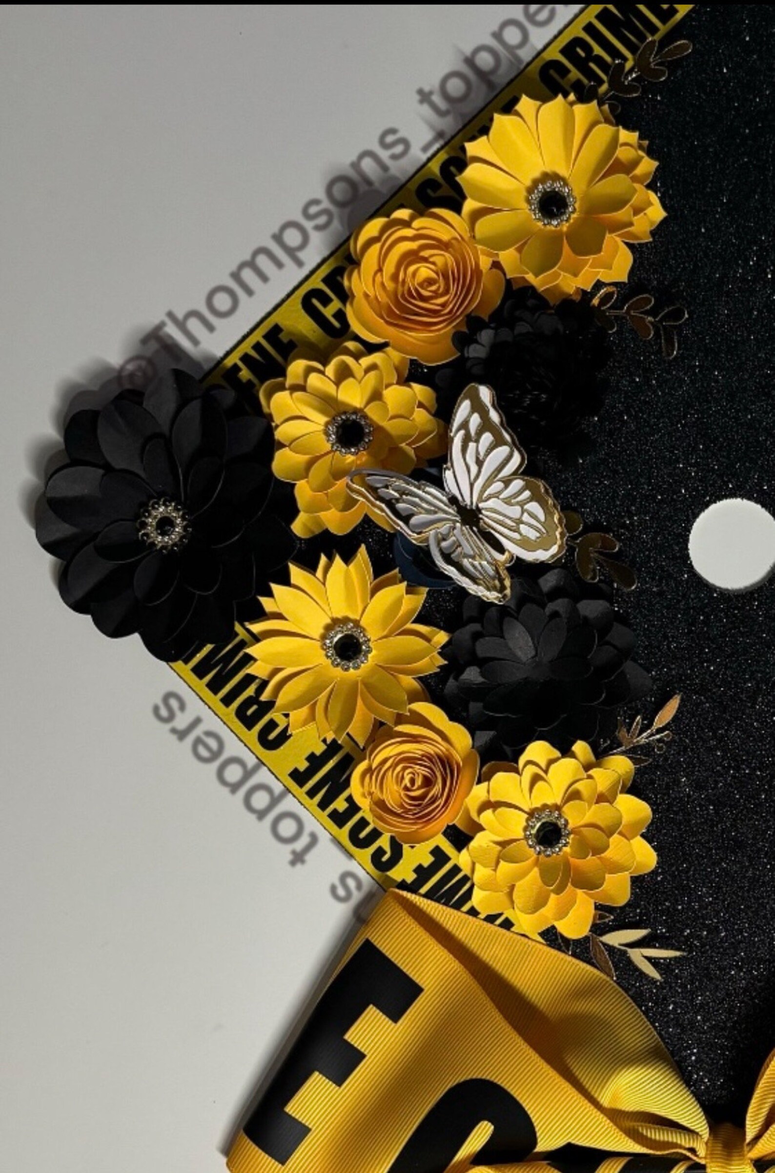 Glitter Cardstock Graduation Topper for Forensic Science Major With ...