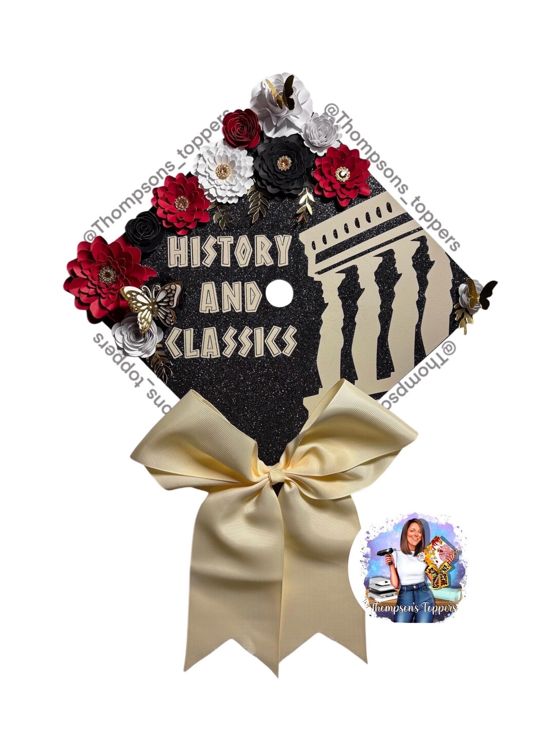Glitter Cardstock Graduation Topper for History and Classics/ancient ...