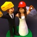 Green Bay Packers "cheesehead" Football Wedding Cake Topper, St. Louis ...