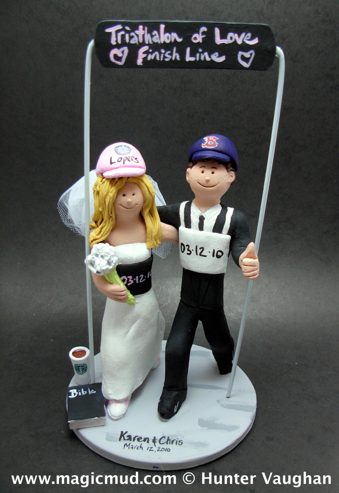 Marathon Runner's Wedding Cake Topper, Joggers Wedding Cake Topper ...