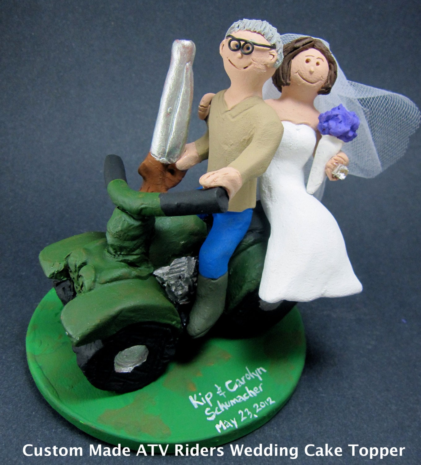 Paper & Party Supplies ATV Riders Cake Topper Off Road Vehicle Wedding ...