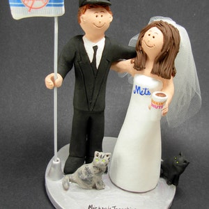 New York Mets Baseball Wedding Cake Topper, Baseball Team Wedding Cake ...