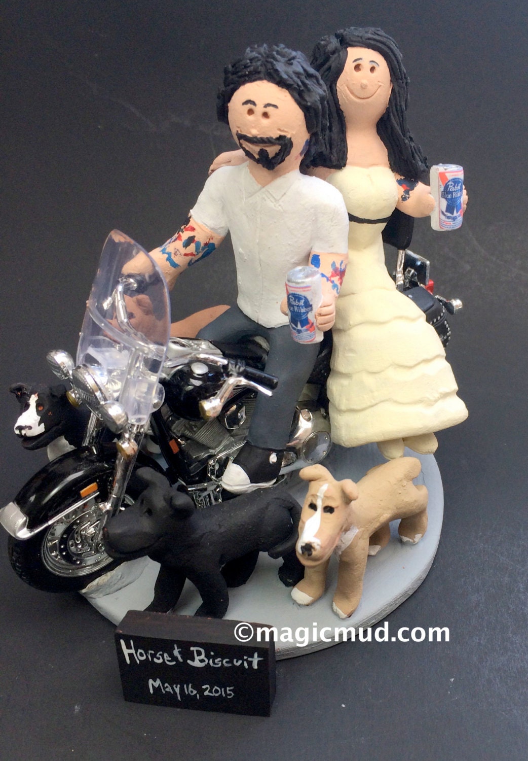 Pabst Blue Ribbon Beer Wedding Cake Topper - Etsy