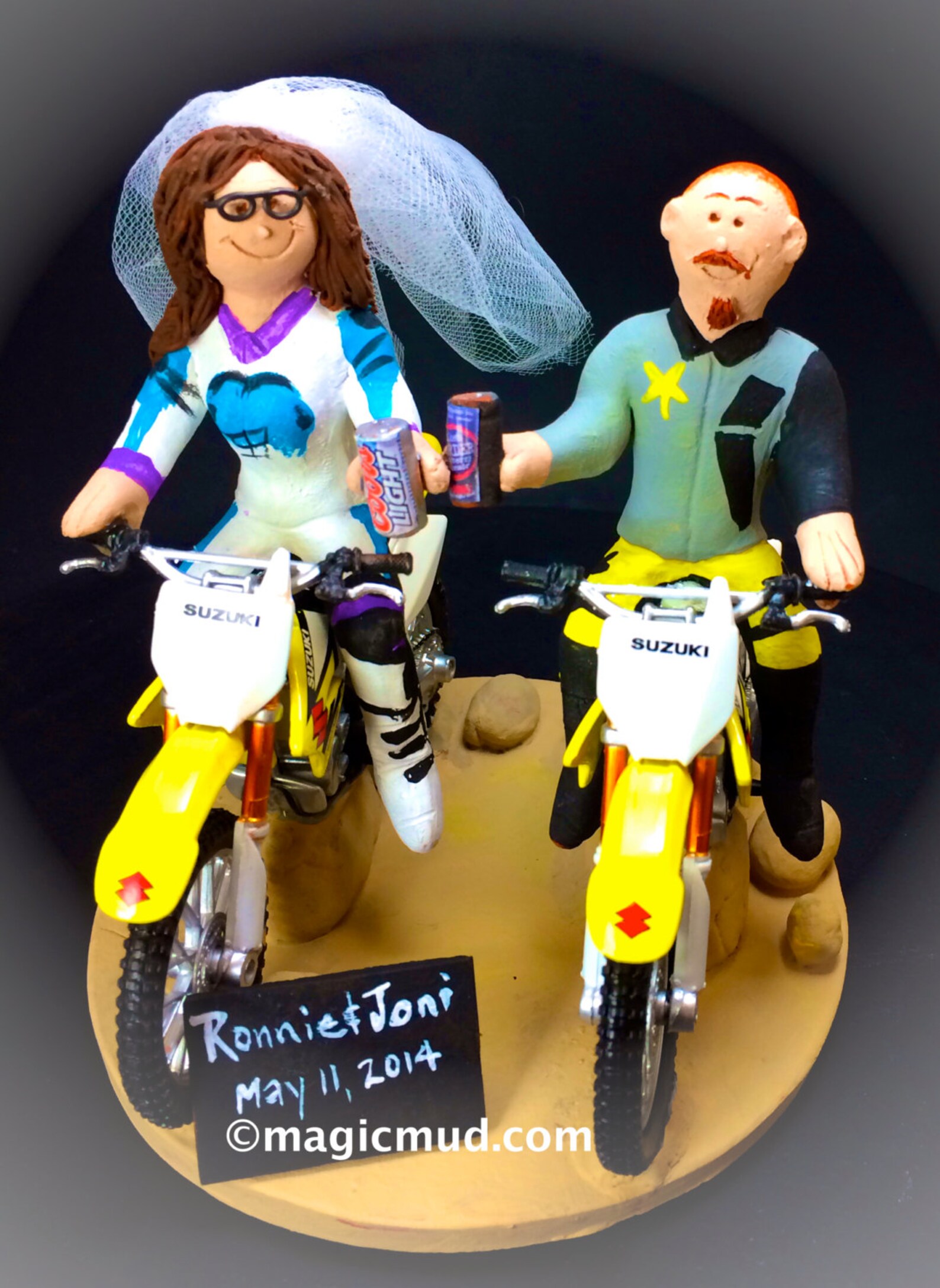 Suzuki Motorcycle Wedding Cake Topper Motorcycle Wedding - Etsy