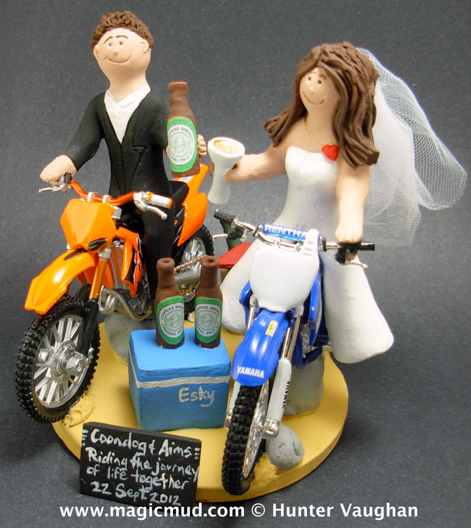 KTM Wedding Cake Topper, Dirt Bike Motorcycle Wedding Cake Topper, off ...