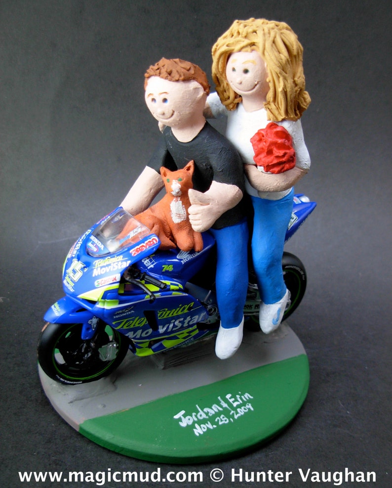 Sportbike Motorcycle Wedding Cake Topper, Crotch Rocket Wedding Cake ...
