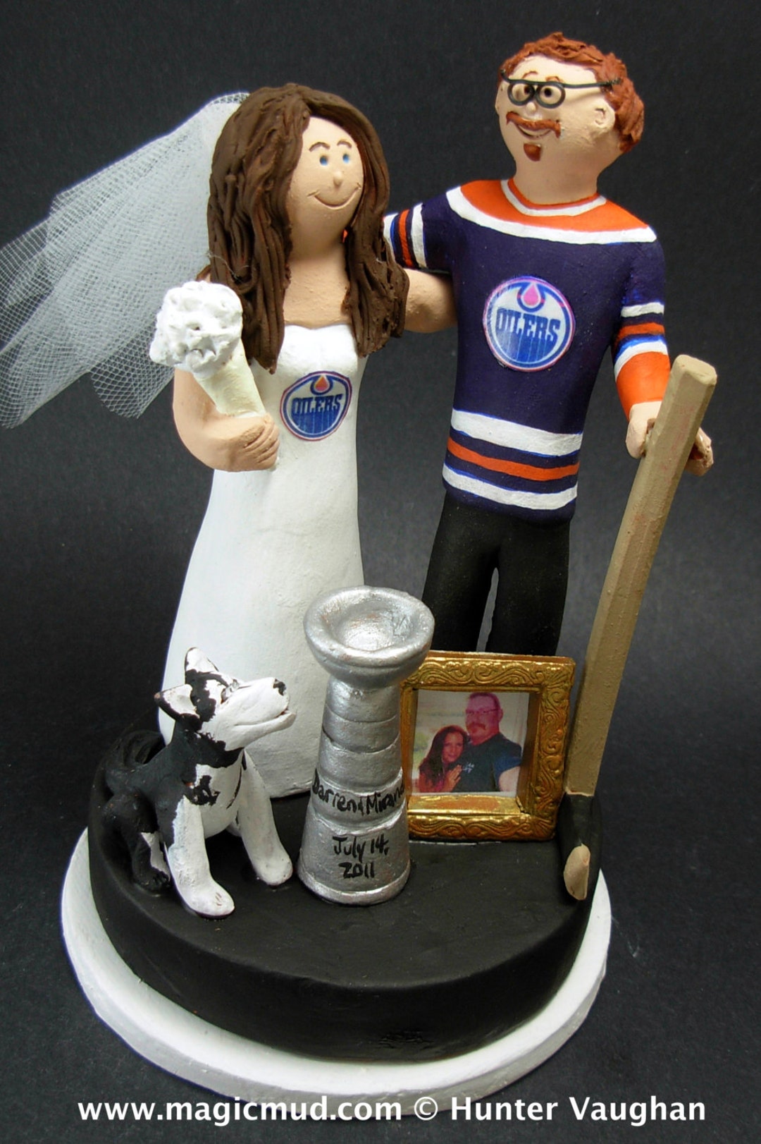 Edmonton Oilers Hockey Wedding Cake Topper, Edmonton Oilers Wedding ...