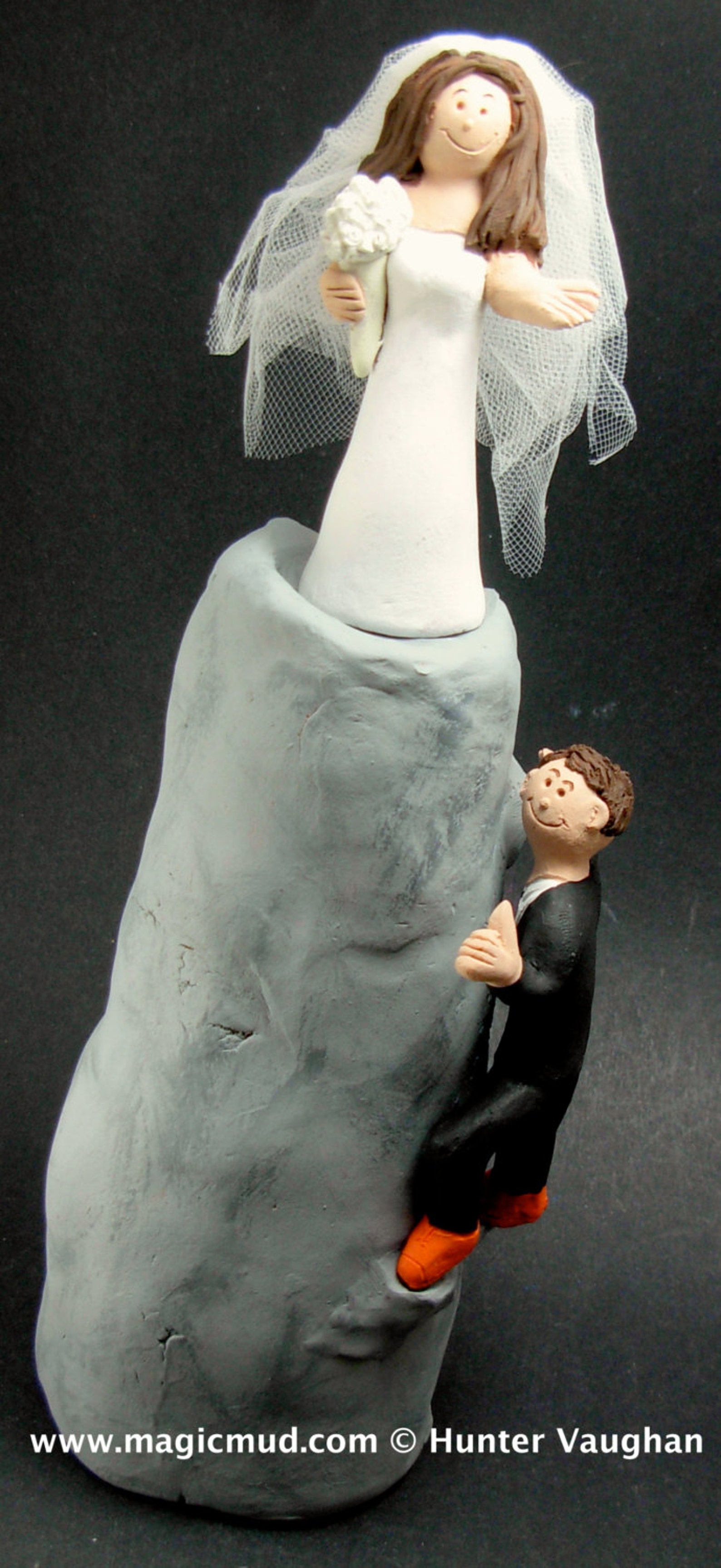 Rock Climbers Wedding Cake Topper, Wedding Cake Topper for Mountain ...