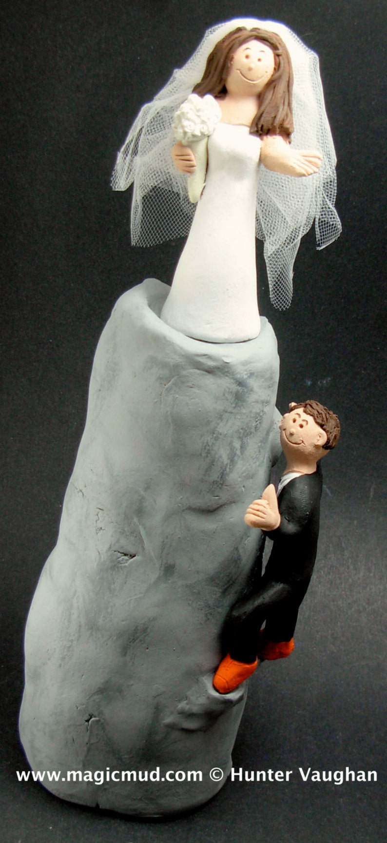 Rock Climbers Wedding Cake Topper, Wedding Cake Topper for Mountain ...