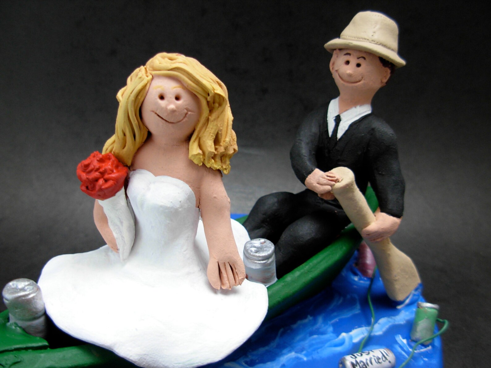 Kayaking Wedding Cake Topper, Kayak Wedding Cake Topper, Kayakers ...